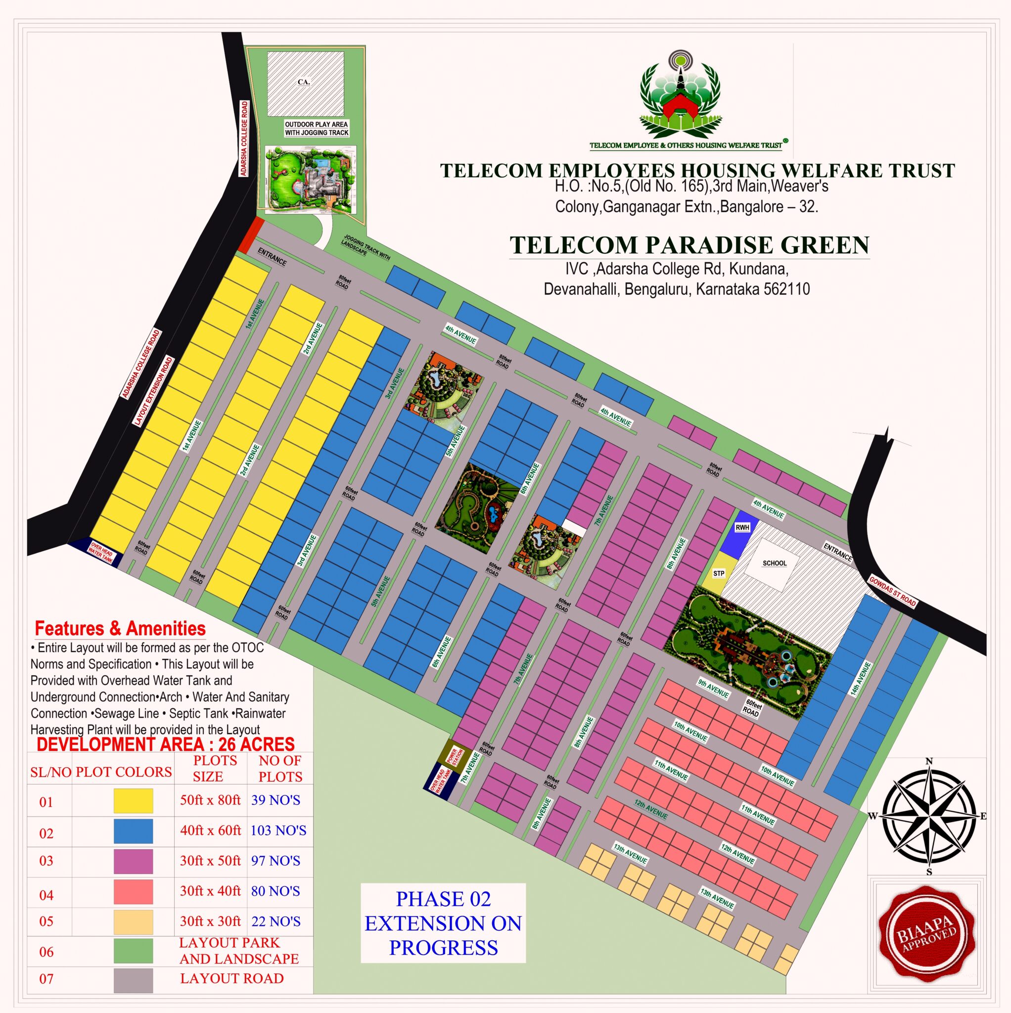 TELECOM PARADISE GREEN – telecom housing welfare trust